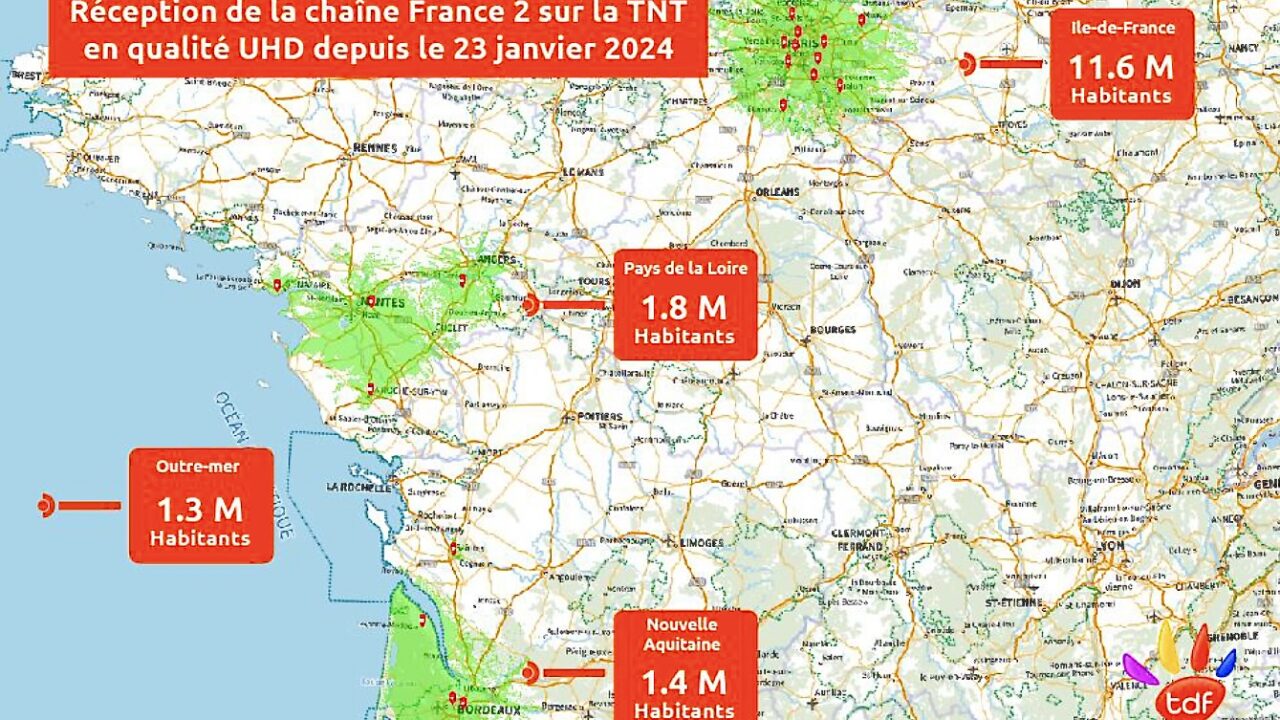 Mediakwest - TNT : TDF lance la diffusion de France 2 en UHD